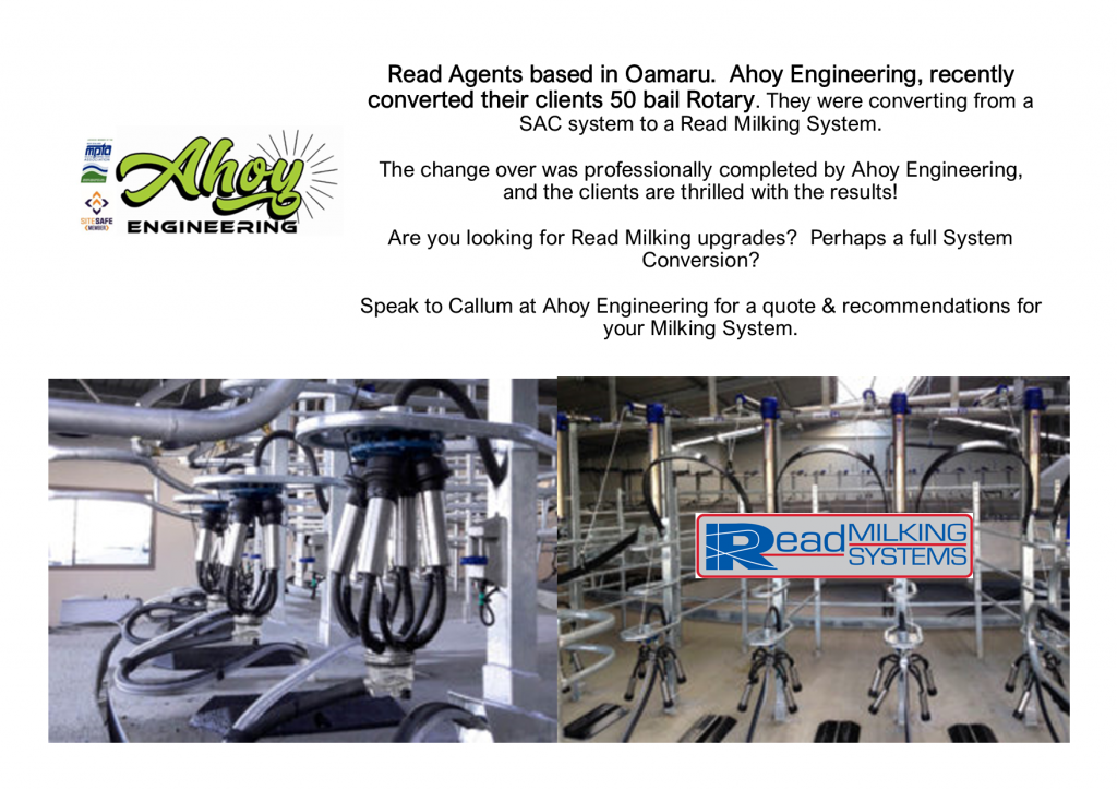 Ahoy Engineering - Read Industrial - Servicing New Zealand's dairy industry since 1922